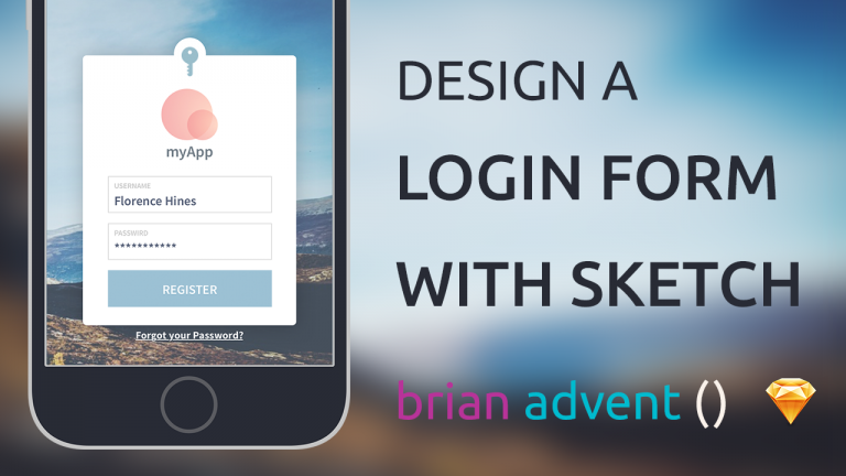Ui Design Tutorial Create A Login Form With Sketch Brian Advent